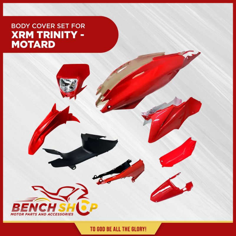 XRM Trinity / Motard Carbtype Body cover package ( 8 in 1 ) | Shopee ...