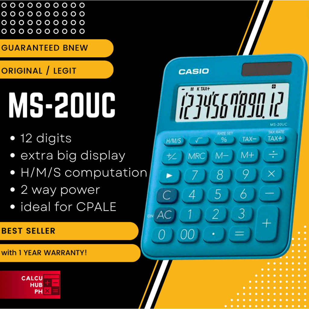 MS20 UC Casio mini desktop calculator | Shopee Philippines