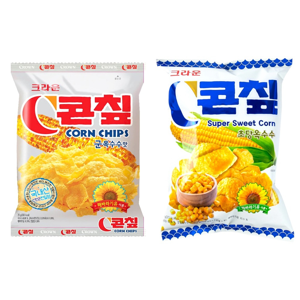 CROWN CORN CHIPS 70G FLAVOR: ORIGINAL & SUPER SWEET | Shopee Philippines