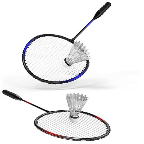 Badminton Racket with Shuttlecock (set/2pcs racket) random color ...
