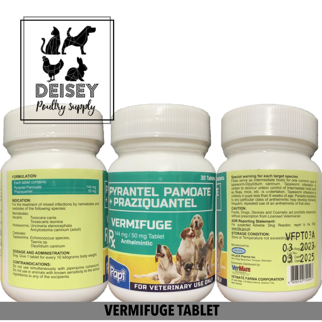PAPI VERMIFUGE TABLET DEWORMER FOR DOGS (1 BOTTLE/30 TABLETS) | Shopee ... PAPI VERMIFUGE TABLET DEWORMER FOR DOGS (1 BOTTLE/30 TABLETS) | Shopee ...