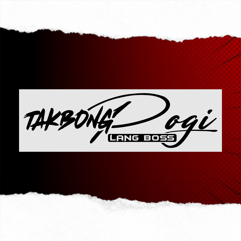 TAKBONG POGI LANG BOSS decal cutout sticker for car/motorcycle and helmet | Shopee Philippines