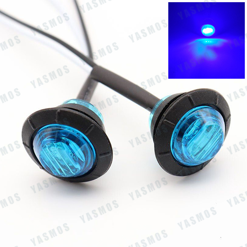 1pc 3LED Round 24V LED Lights for Trucks Exterior Lights Warning Lights ...