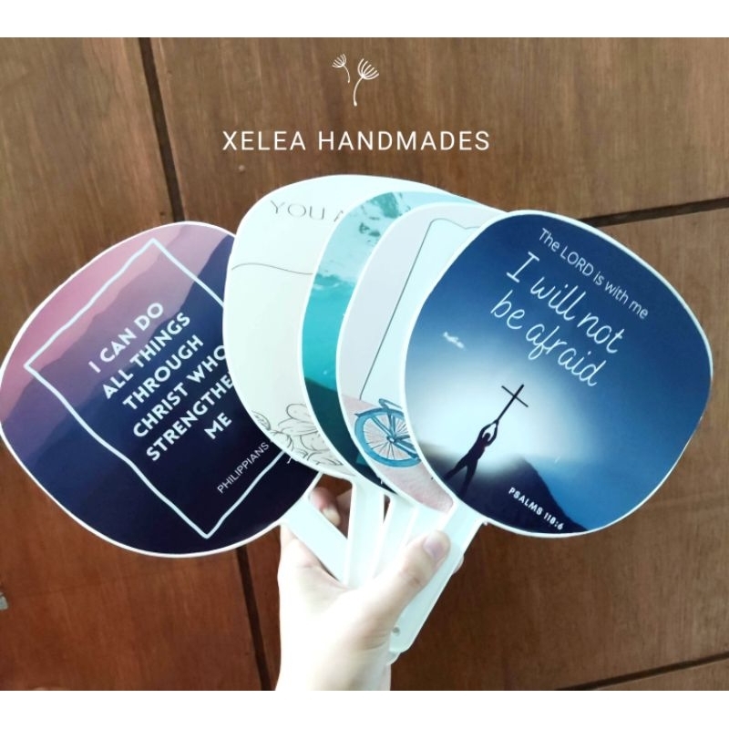 Bible Verse Fan - Personalized Fan / Customized Plastic Fan | Shopee ...