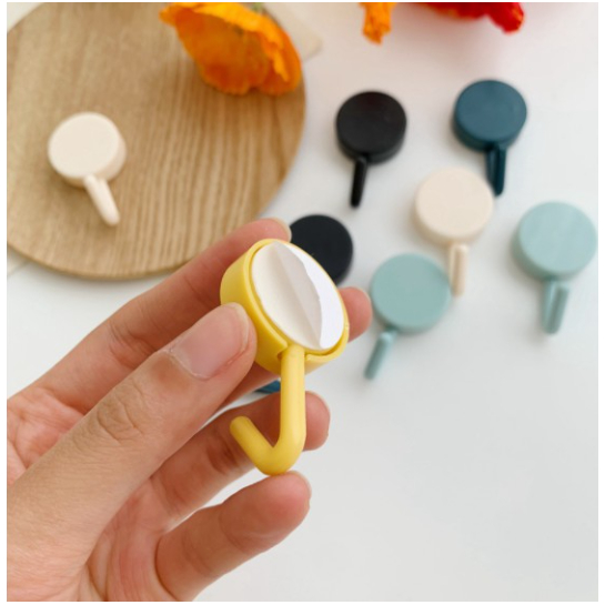 Self-Adhesive Round Suction Cup Hook Kitchen Strong Adhesive Hooks Non ...