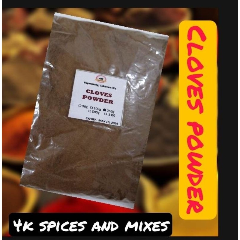 4K Cloves Powder 50g, 100g, 250g PURE IMPORTED HIGH QUALITY | Shopee ...