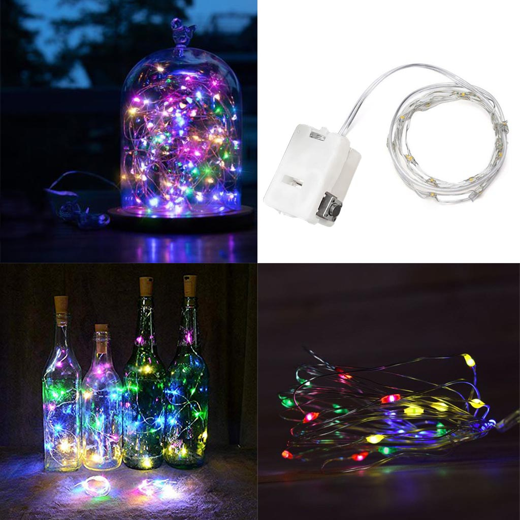 2M 20 LEDS Battery Operated LED Fairy Light String Christmas Lights ...