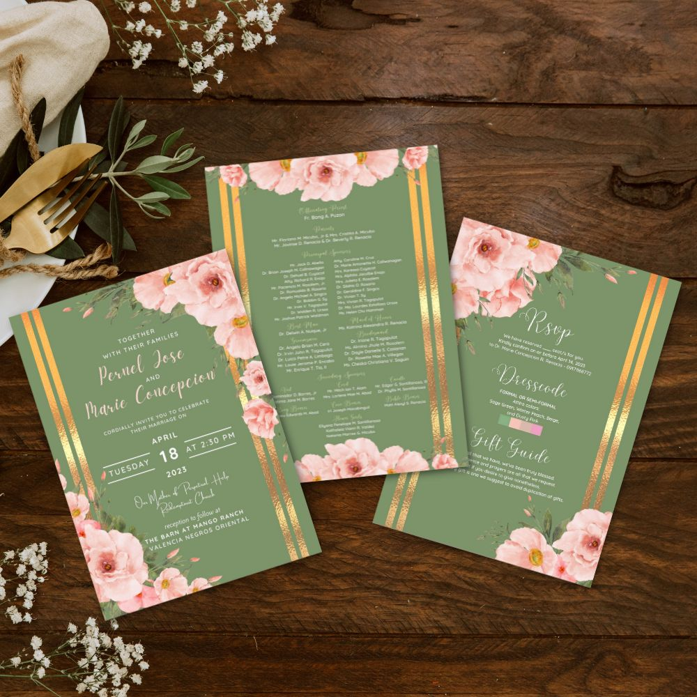 PREMIUM ELEGANT PERSONALIZED INVITATION CARD FOR WEDDING OR ANY EVENTS ...