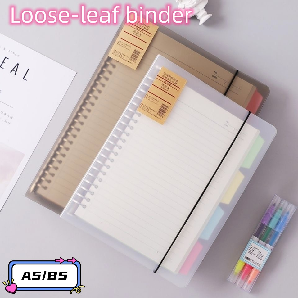 A5/B5 Loose Leaf Refill Binder Notebook Detachable Notebook Binder ...