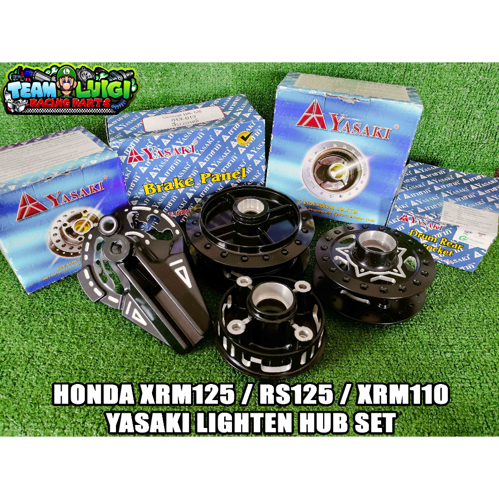 YASAKI HONDA XRM 125 / XRM 110 / RS125 LIGHTEN HUB SET BLACK | Shopee ...