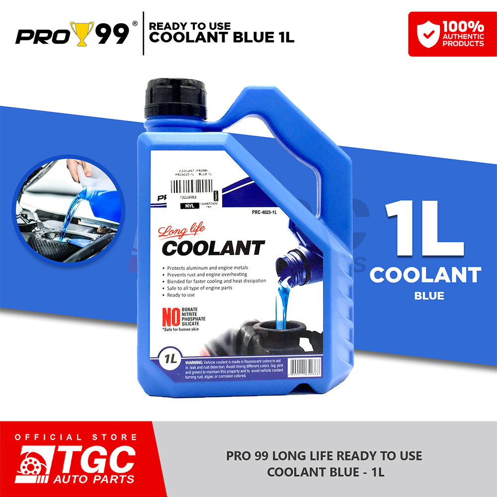 Pro 99 Long Life Antifreeze Coolant Ready to use Anti-Freeze Blue 1L | Shopee Philippines
