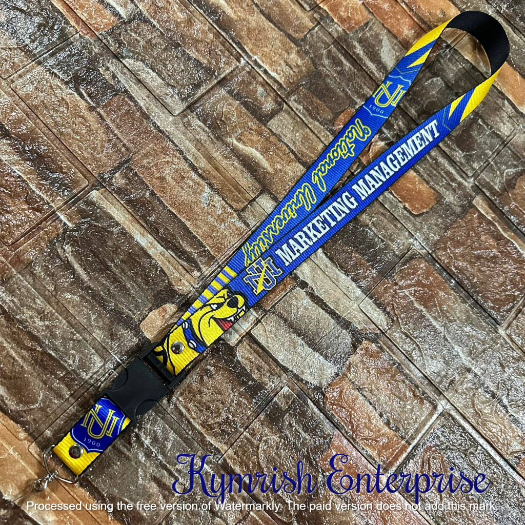 NU National University Bulldogs NU Bulldogs Design ID Lace Lanyards ...