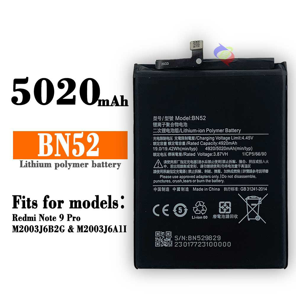 Redmi Note 9 Pro Battery BN52 Battery | Shopee Philippines
