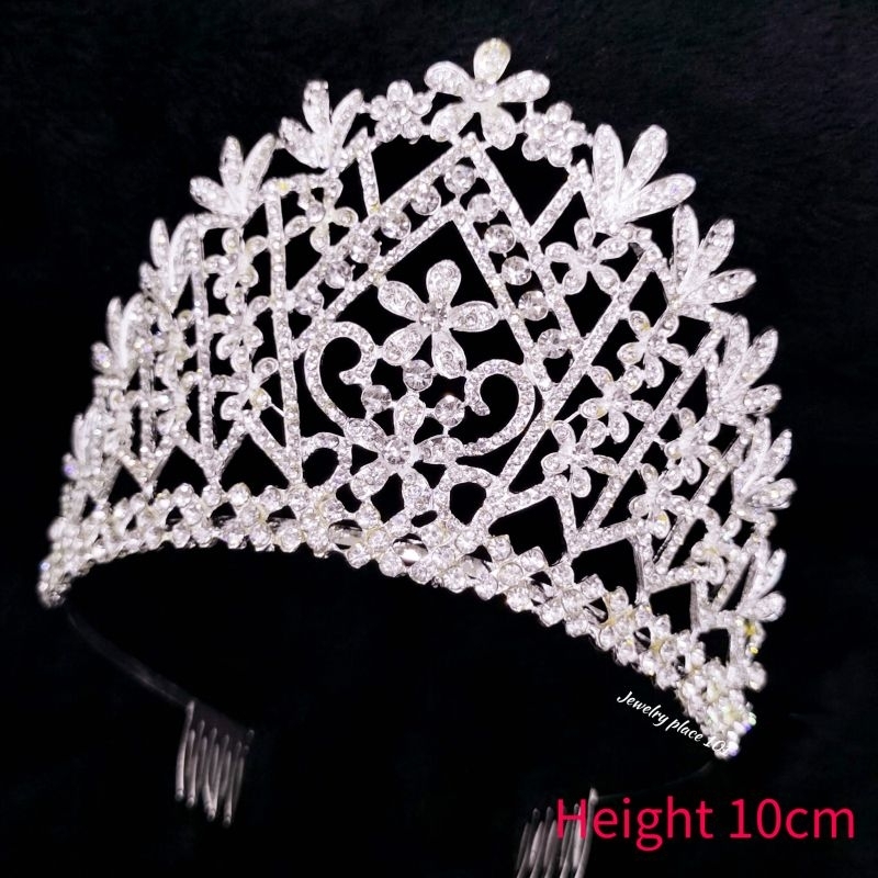 JP101 Classic elegant pageant alloy rhinestone Princess party crown ...