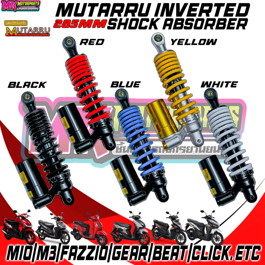 Rearshock Mio 285mm for Fazzio125 Sporty Soul Soulty M3 Beat Mutarru ...