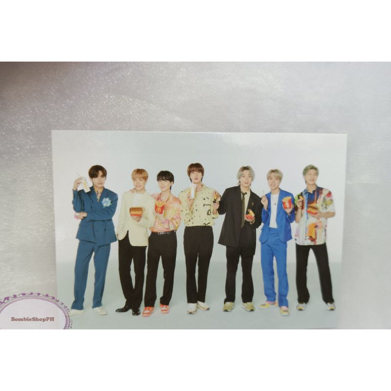Official ONHAND BTS x McDO POB - Group Photocard | Shopee Philippines