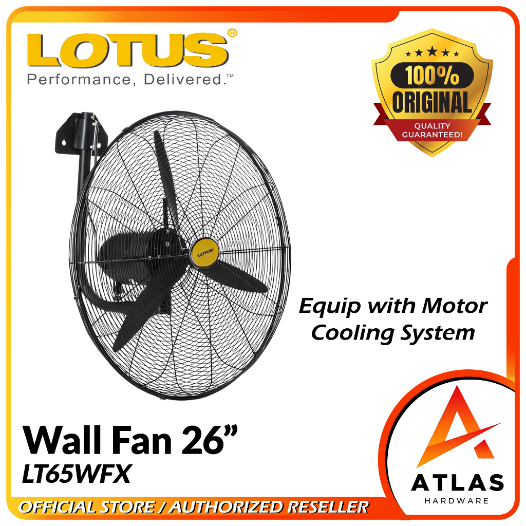 Lotus Wall Fan 26" Industrial Aluminum Blades LT65WFX | Shopee Philippines