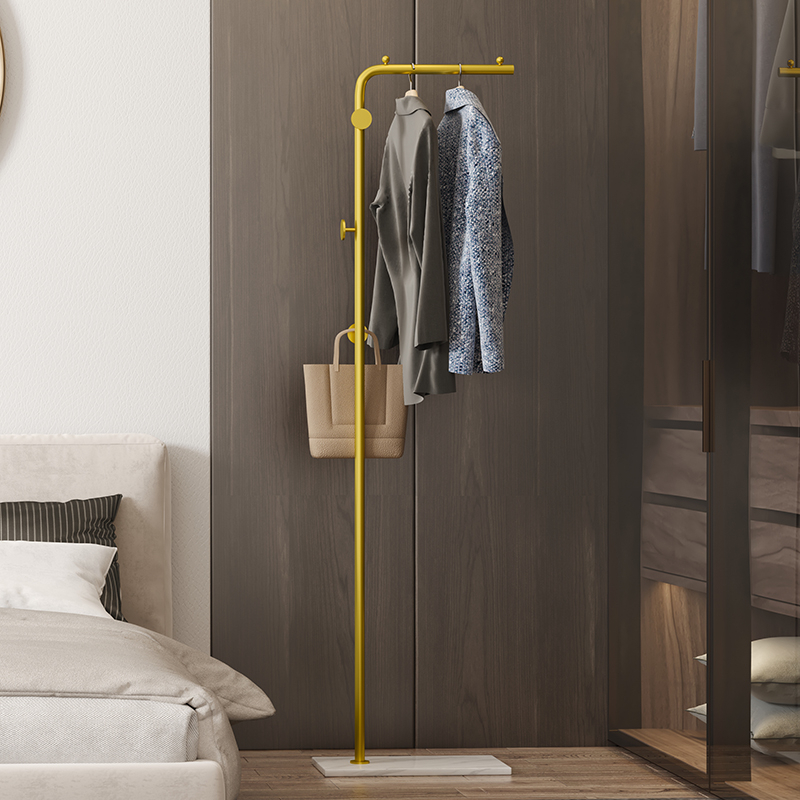 ATTICLIVING- Clothes Rack Modern Iron Bedroom Coat Stand Clothes ...