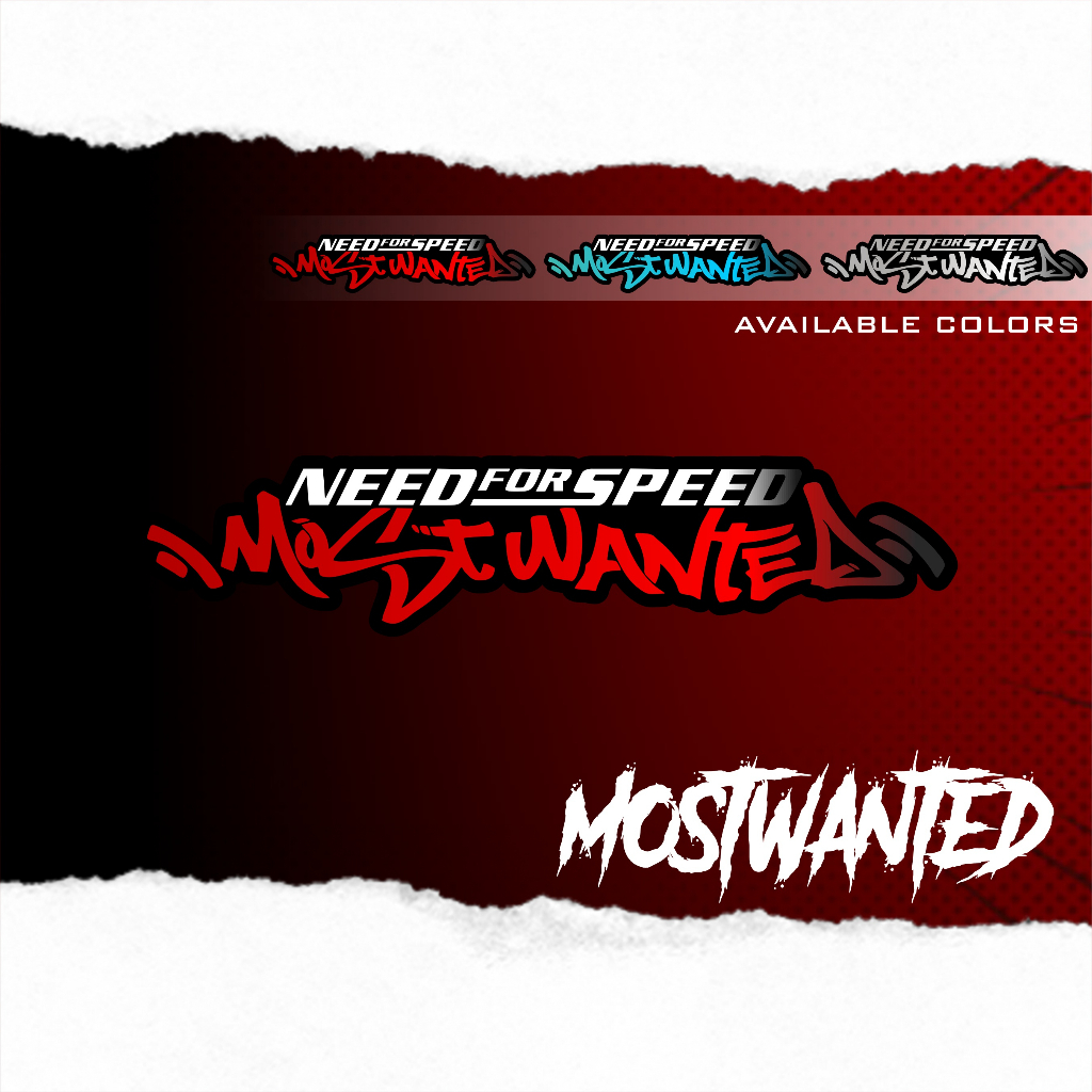 MOSTWANTED decal sticker for car/motorcycle and helmet PRTD | Shopee ...