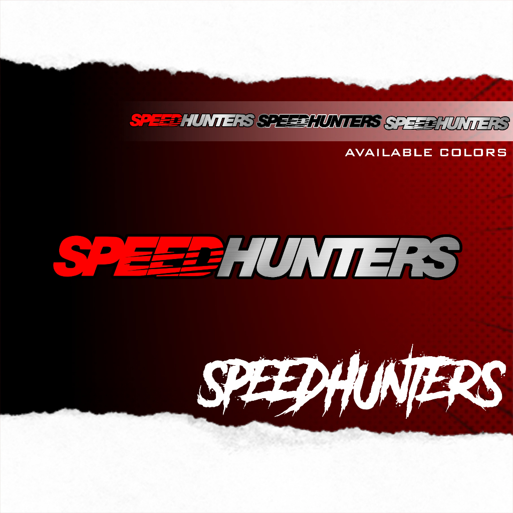 SPEEDHUNTER decal sticker for car/motorcycle and helmet | Shopee ...