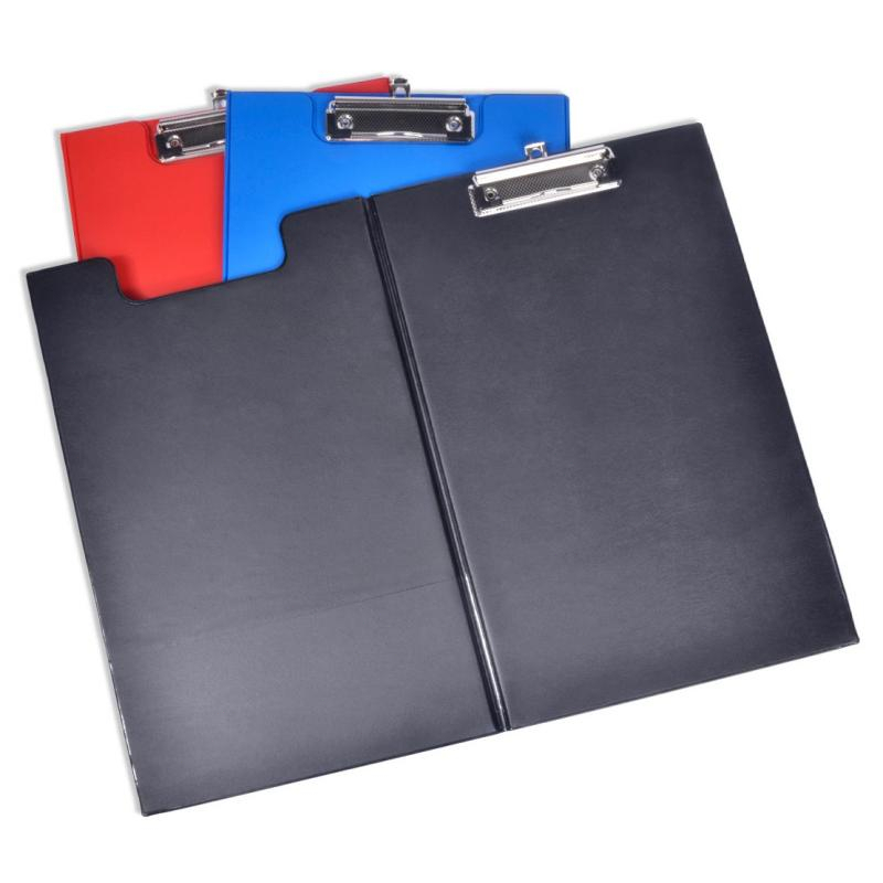 Clipboard with Cover Leather Plastic Wood Type Foldable Clipboard ...