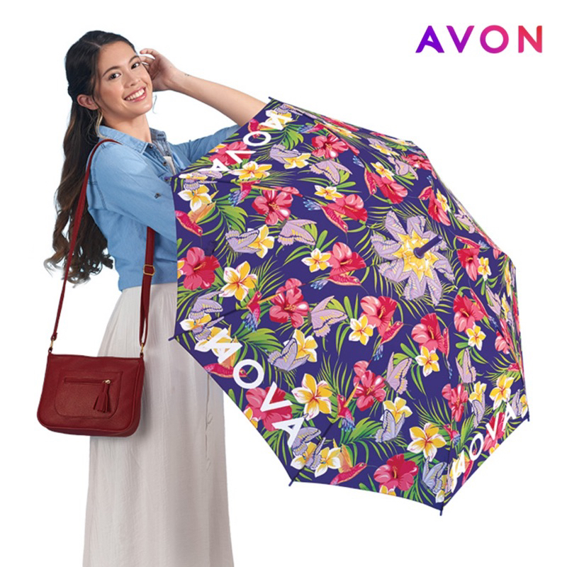 AVON Exclusive Floral Print Cane Umbrella: Maddie | Shopee Philippines