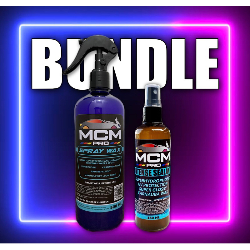 MCM PRO BUNDLE DEAL (MCM Pro Spay Wax + Intense Sealant) | Shopee ...