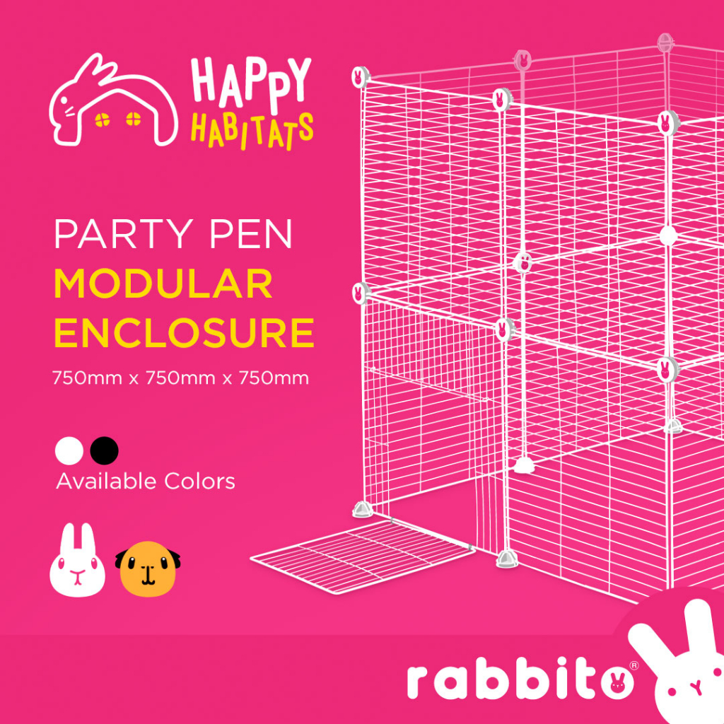 Happy Habitats PARTY PEN Modular Pen/ Cage/ Enclosure for rabbits ...