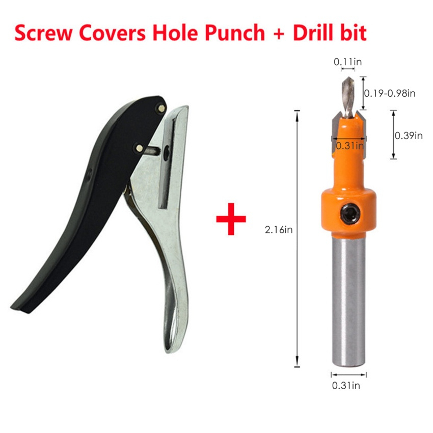 8mm Screw Covers Hole Punch Manual Edge Band Puncher Credit Photo Paper ...