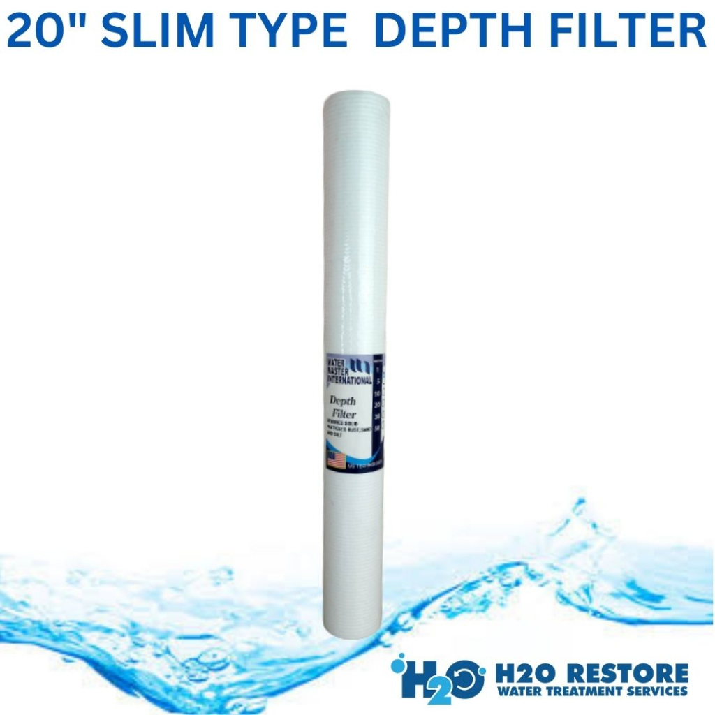 Water Filter 20" Slim Type Depth Filter Cartridge | Shopee Philippines