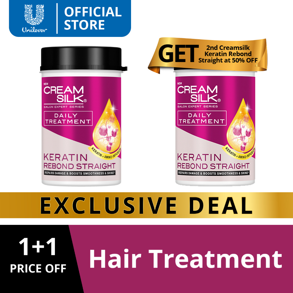 Cream Silk Treatment Keratin Rebond Straight 650ml BUY ONE GET ONE 50% ...