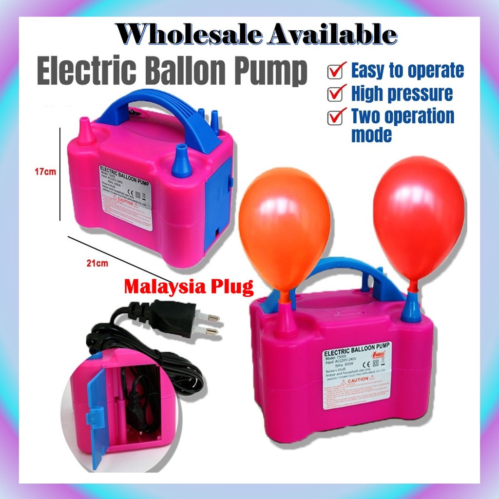 New Super Powerful Electric Inflatable Balloon Pump Double Hole Fast ...