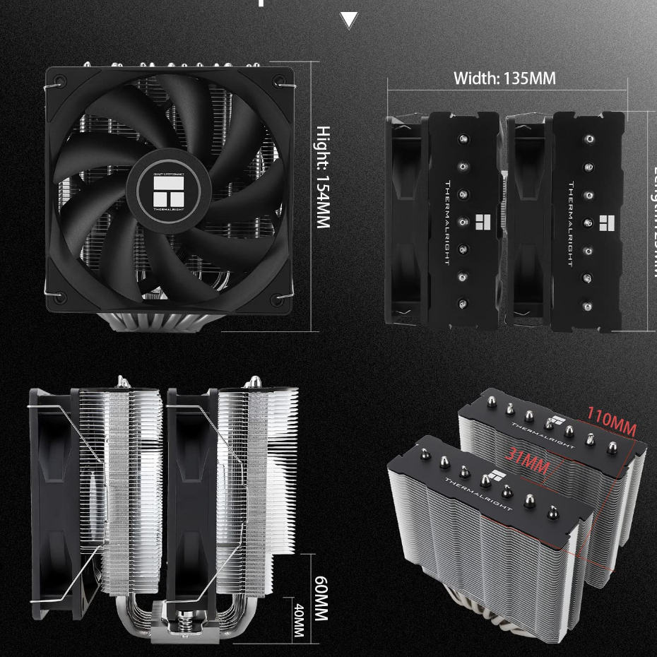 Thermalright Peerless Assassin SE PA120 SE CPU Air Cooler LGA 1700 AM4 AM5 Ready | Shopee ...