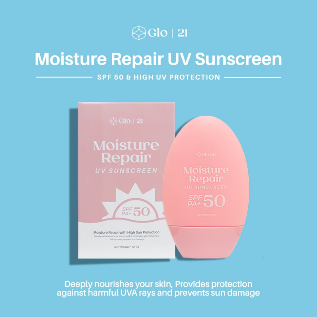 GLO21 Face/Body Whitening Moisture Repair Sunscreen with Long-lasting ...