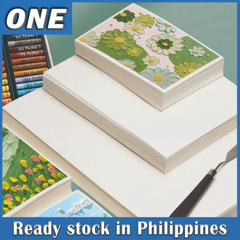 Blue One★50 pcs Thickened Oil Painting Paper 200G/㎡ Watercolour Paper ...