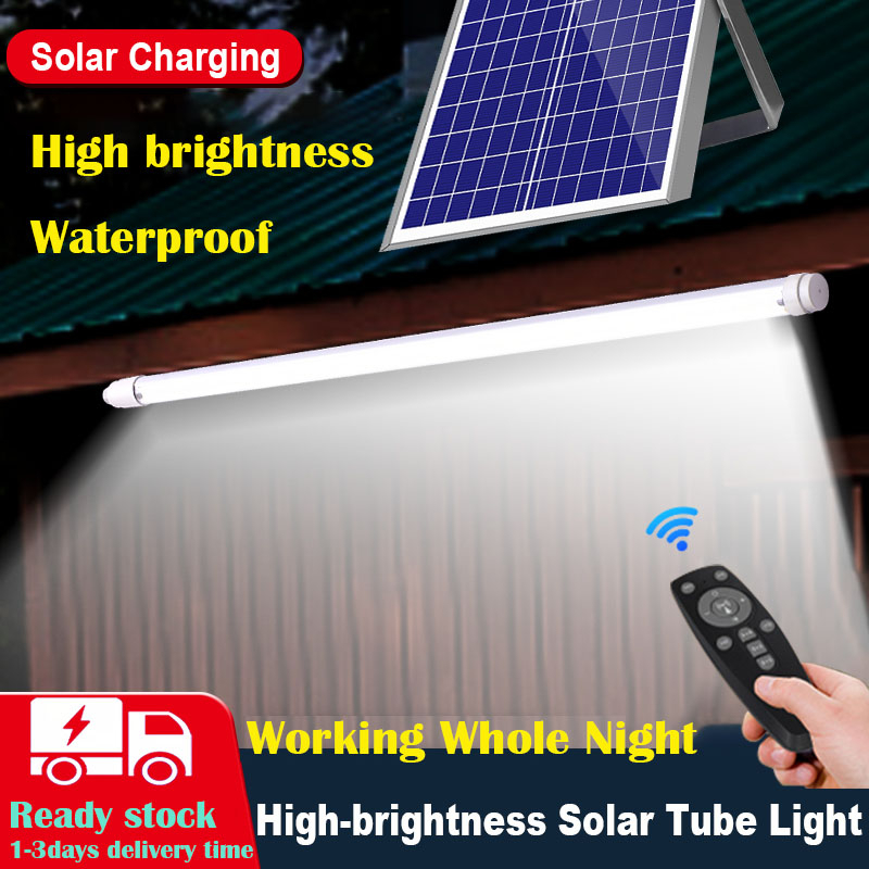 T8 LED Solar light tube with panel 100W 150W 200W 300W solar led tube ...