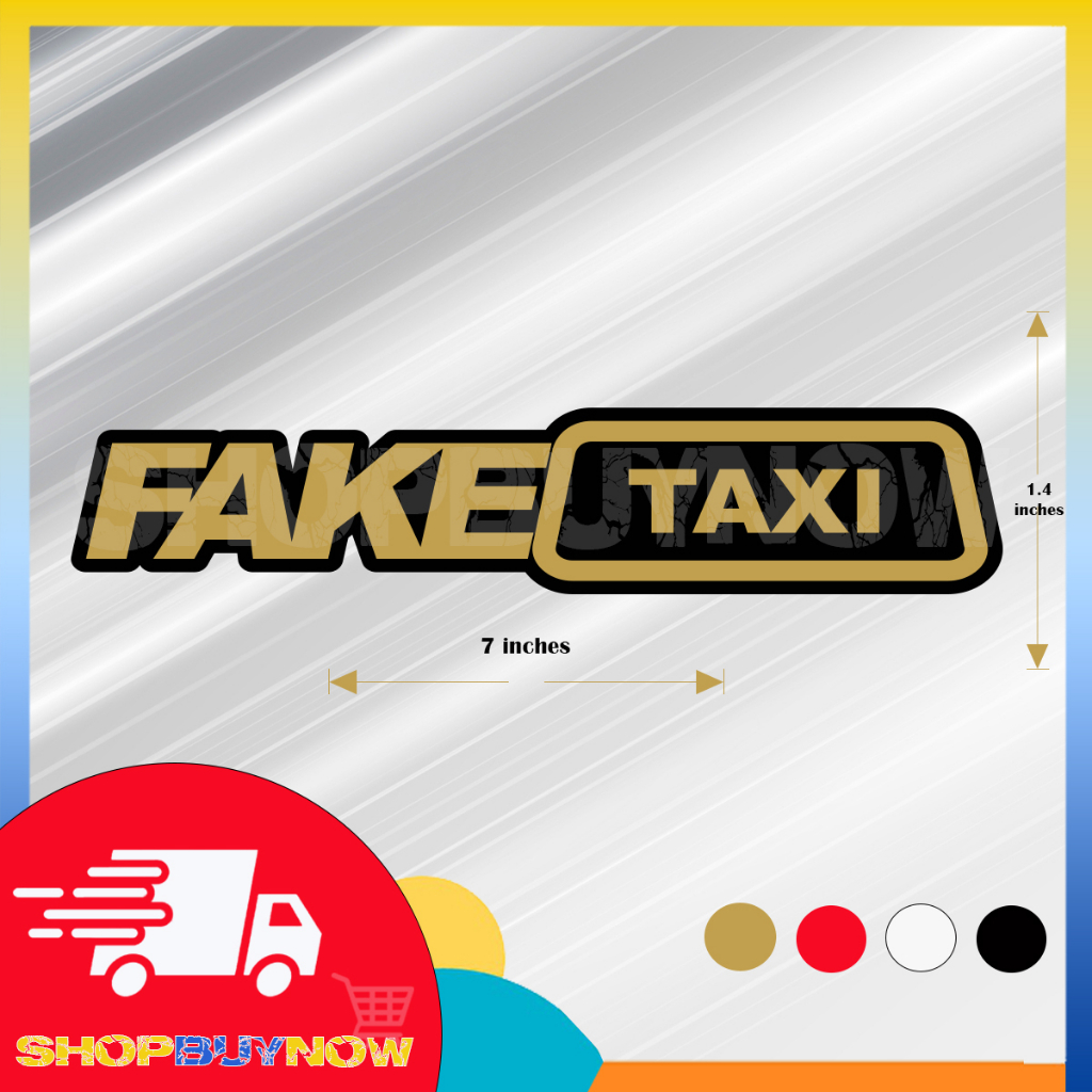 Fake Taxi Decal Stickers | Shopee Philippines