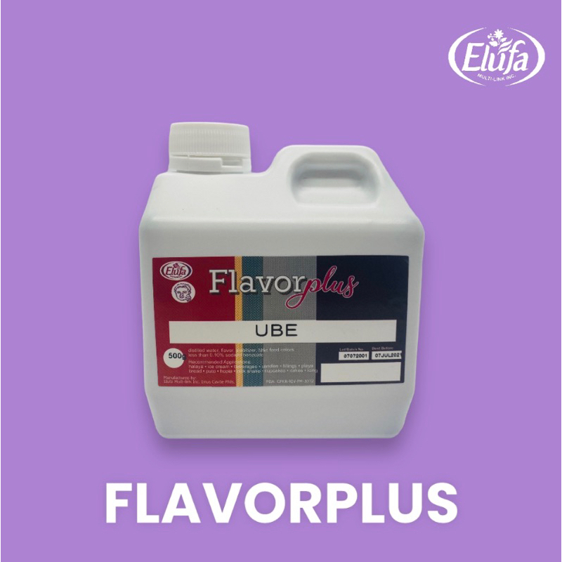 Elufa Liquid Flavorplus Essence - 500g/1kg (Ube, Choco, Strawberry ...