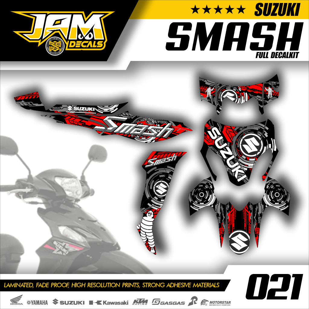 SMASH 115 Suzuki Decals - Limited Edition Designs | Shopee Philippines