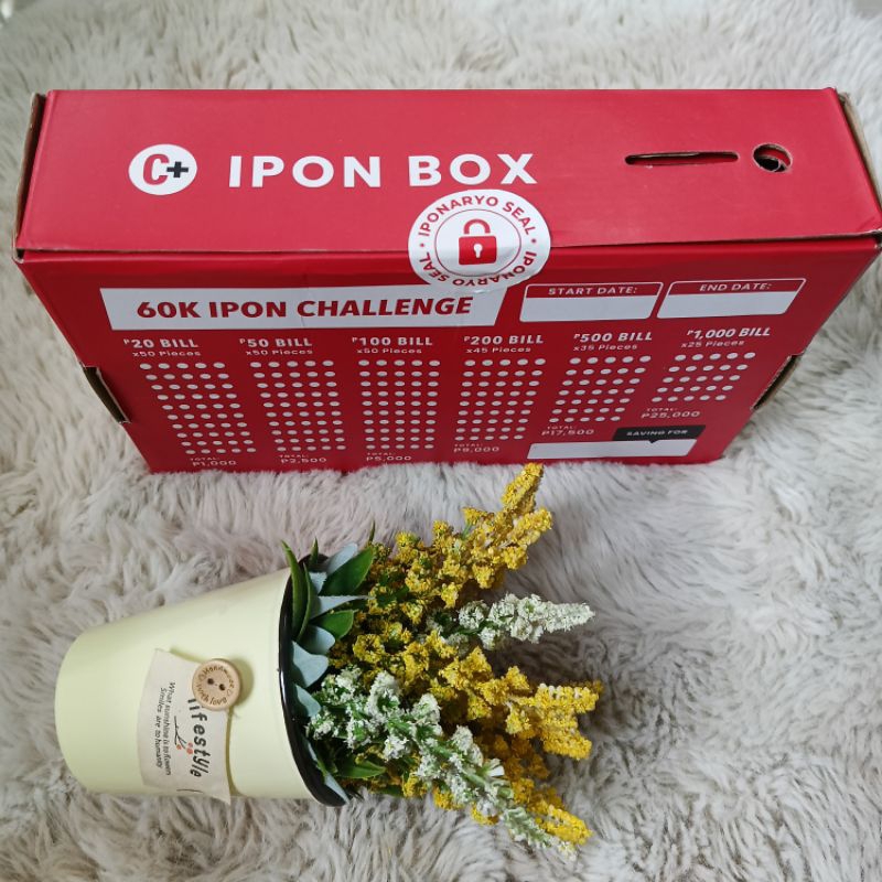 60K IPON BOX/Alkansiya Challenge By Chinkee Tan 1PC | Shopee Philippines