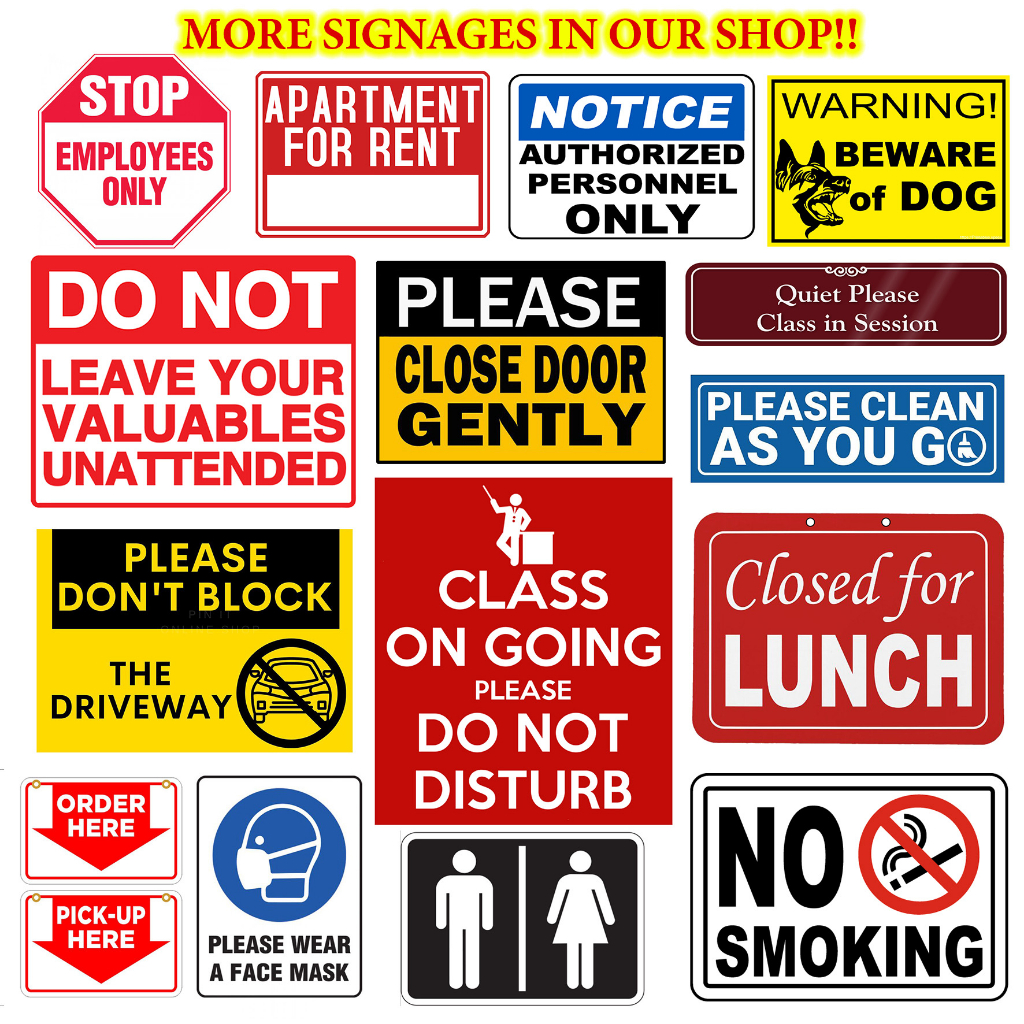 No Vendors Allowed - Laminated Signage - A4 Size | Shopee Philippines