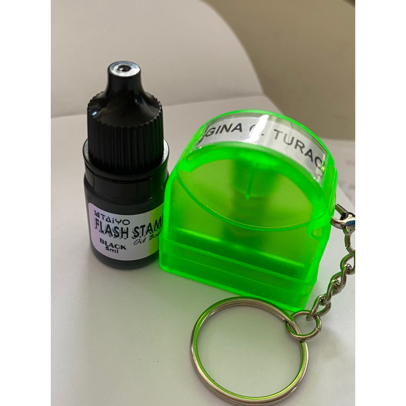 W/ INK DIGI STAMP 10x28MM Personalized SELF INKING FREE INK FREE INK ...