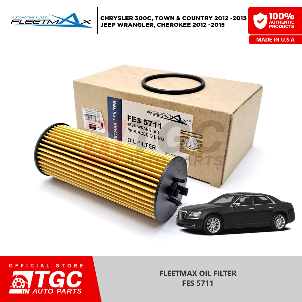 Fleetmax Oil Filter/Cleaner CHRYSLER 300C TOWN & COUNTRY/JEEP WRANGLER ...