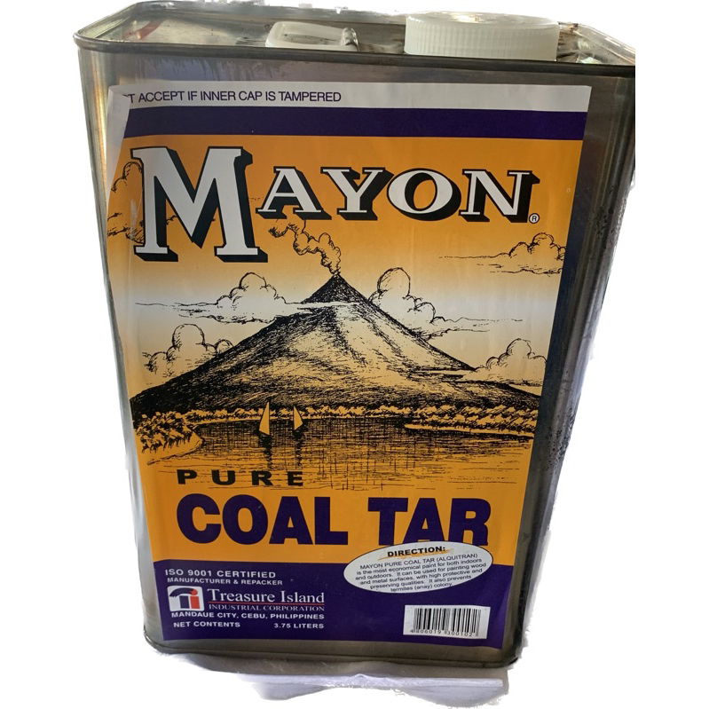Mayon coal tar alquitran 1 gallon (3.75 liters) | Shopee Philippines