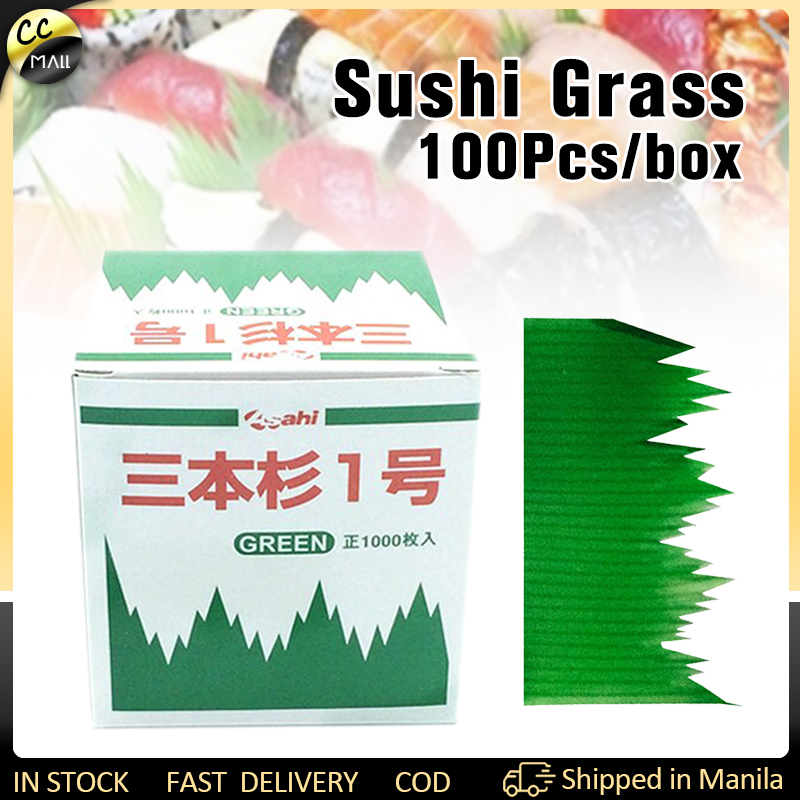 1000Pcs Sushi Decoration Grass Green Leaf Japanese Food Japan Bento ...