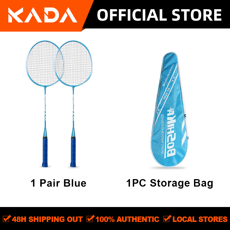 KADA 2PCS Badminton Racket Original Set Light Durable Alloy Adult Gym ...