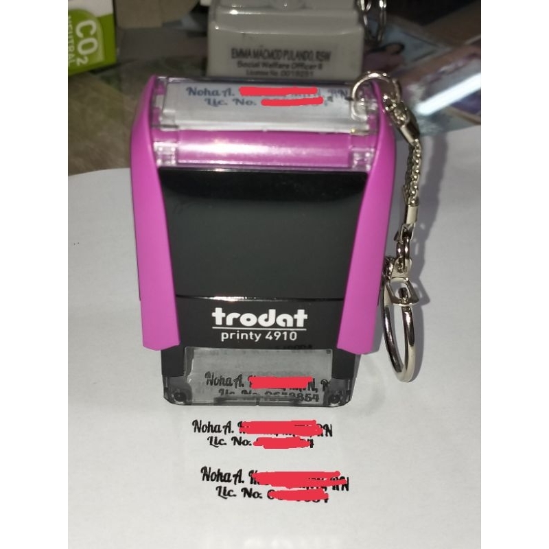 Trodat 4910 Self Inking Stamp Free layout | Shopee Philippines