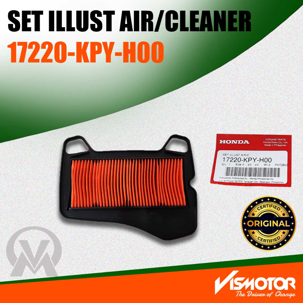 Original Set Illust Air Cleaner / Air Filter 17220-KPY-H00 XRM 125, RS ...