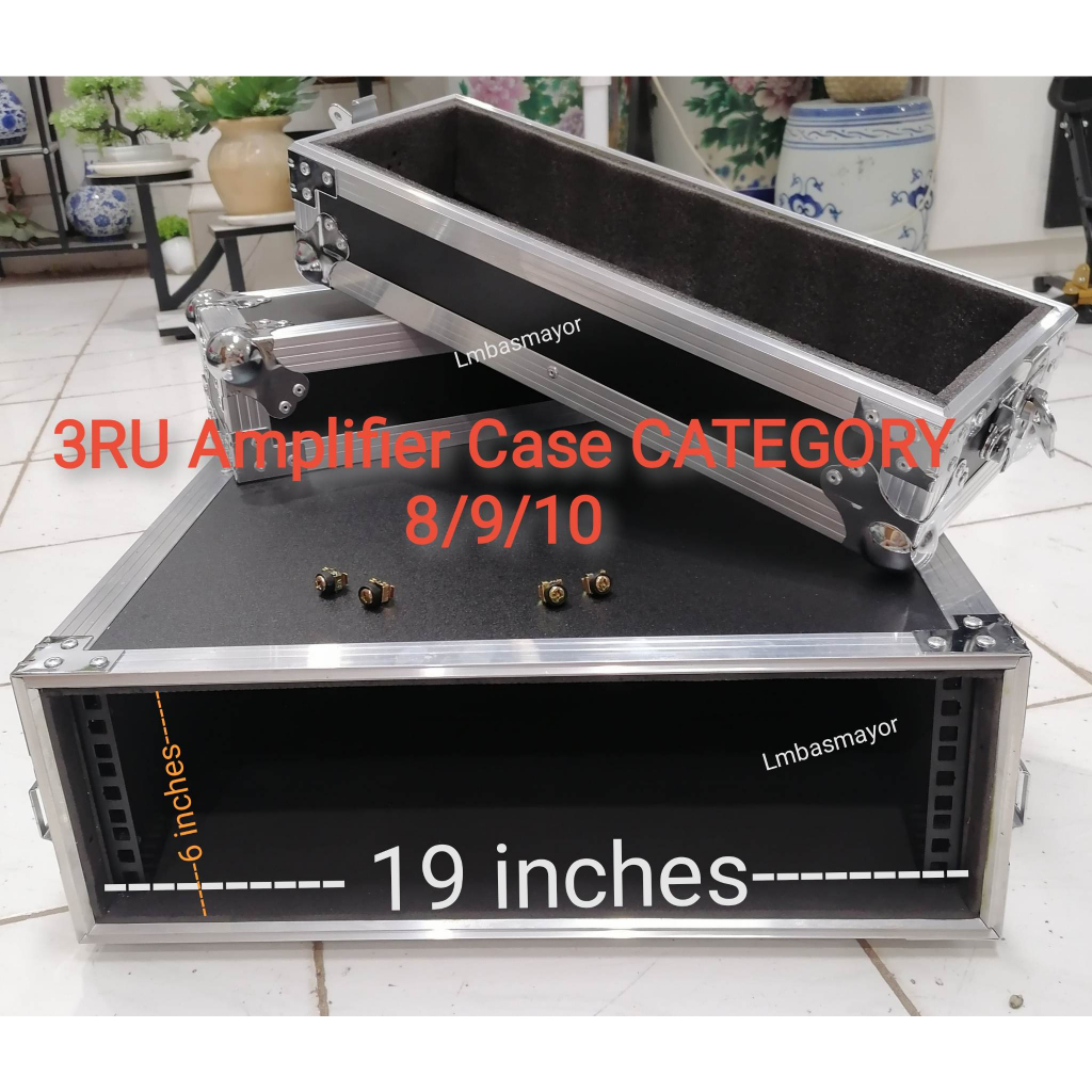 3RU Professional Audio Power Amplifier Flight Case for LIVE Category 8 ...