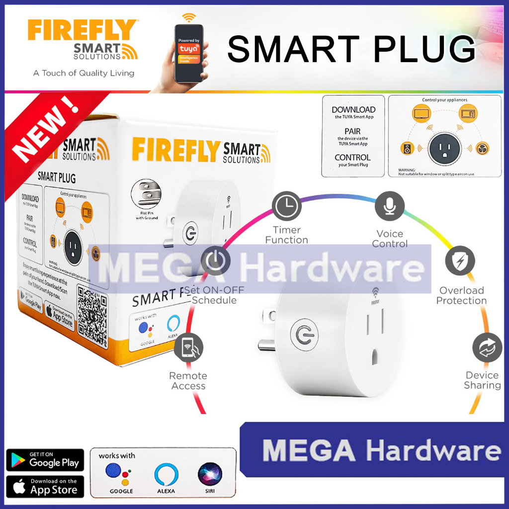 FIREFLY Smart Solutions Wifi Smart Plug | Shopee Philippines